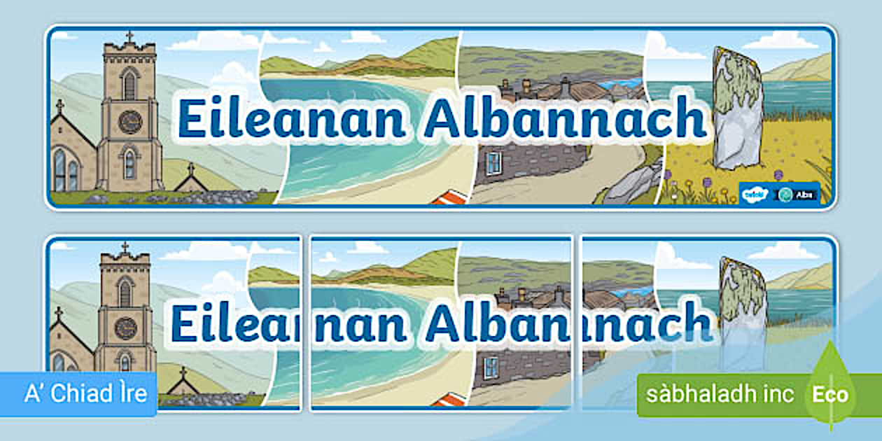 Eileanan Albannach - Bratach-fada (teacher made) - Twinkl
