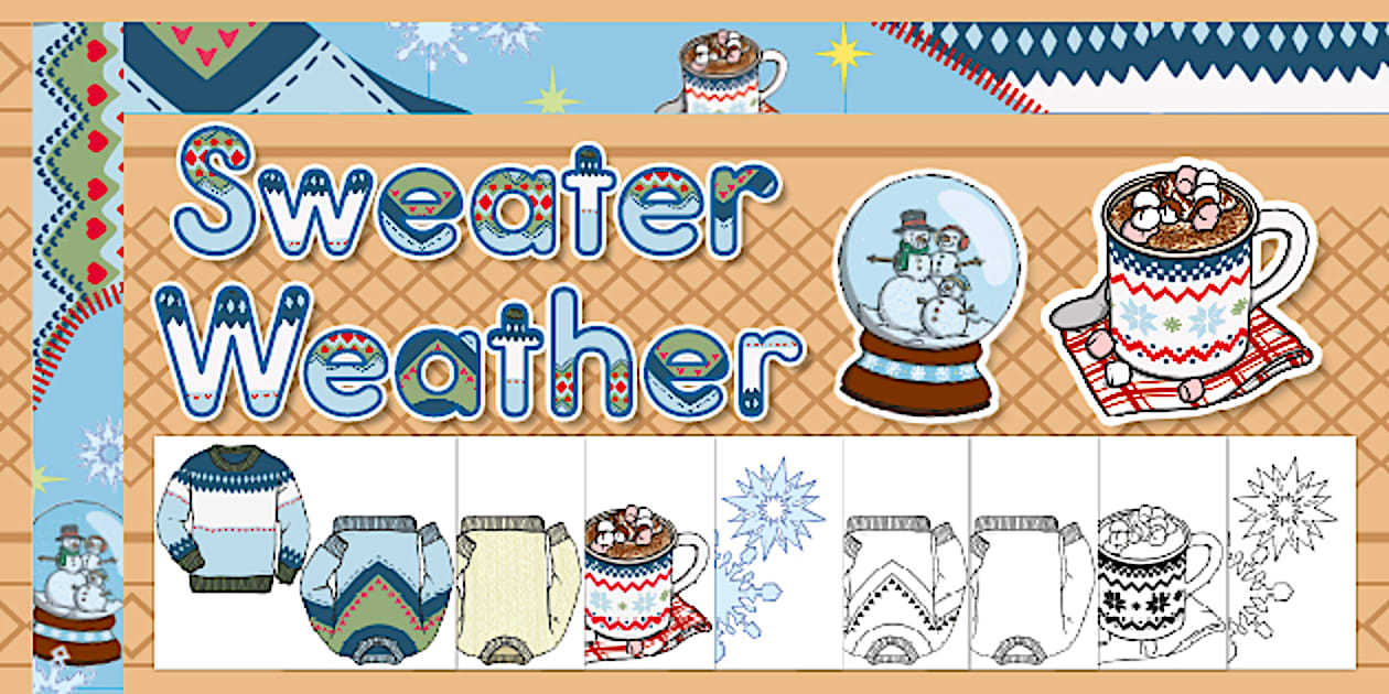 Winter Sweater Weather Bulletin Board Pack (Teacher-Made)
