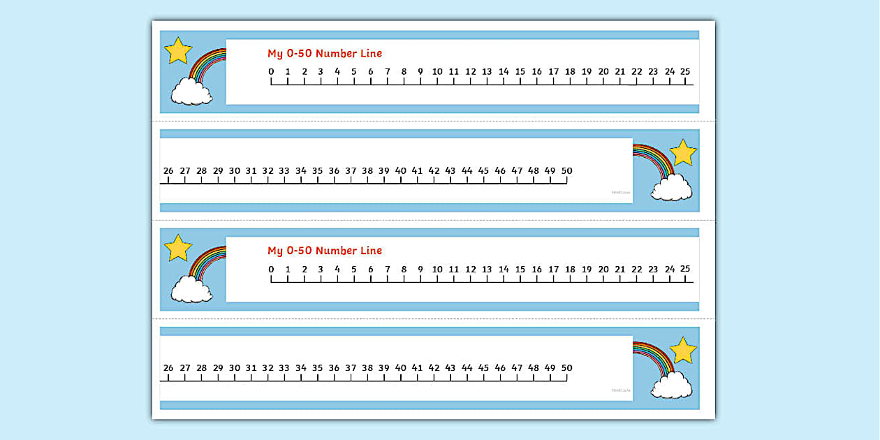 Number Line to 50 Printable | Twinkl Canada (teacher made)