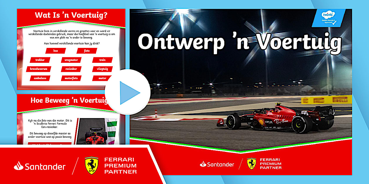 FREE! - Scuderia Ferrari F1: Ontwerp 'n Voertuig Powerpoint