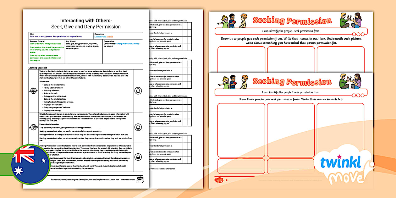 Foundation Health Interacting with Others: Seek, Give and Deny Permission