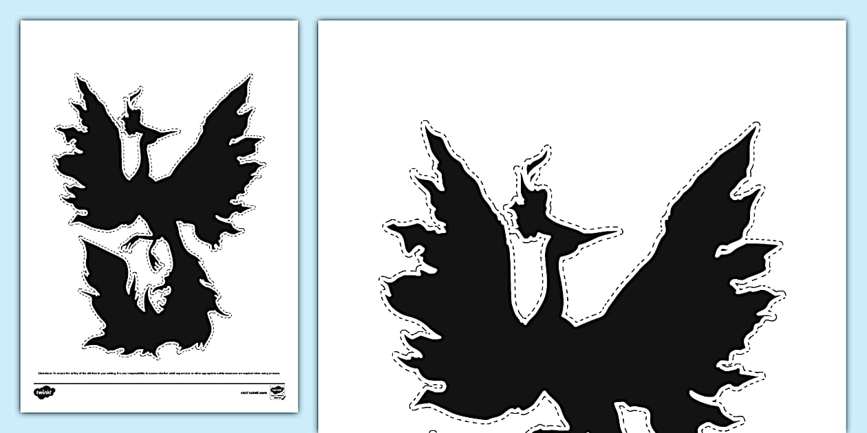 Phoenix Silhouette Cut-Out (Teacher-Made) - Twinkl