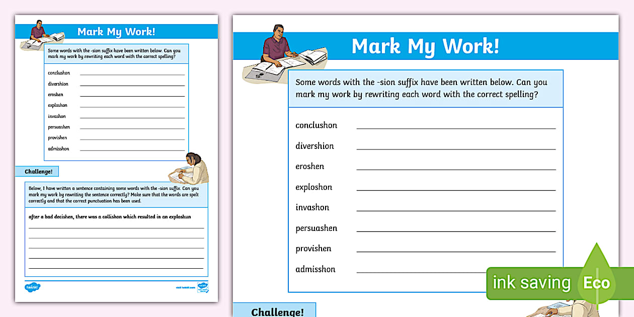 Mark My Work! (teacher made) - Twinkl