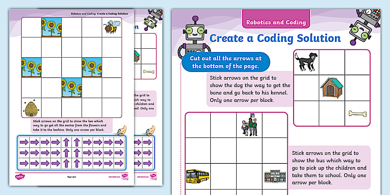 Robotics and Coding - Create a Coding Solution - Twinkl