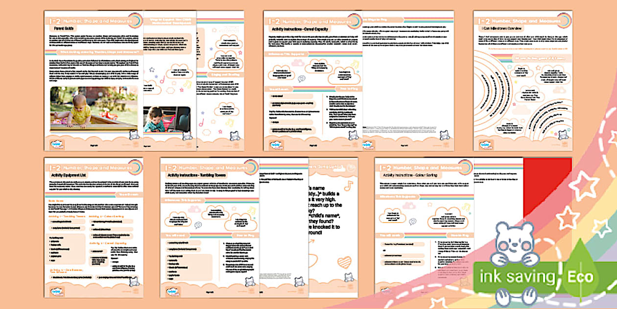 1-2 Years Number Shape Measures Twinkl Tots Pack - Twinkl