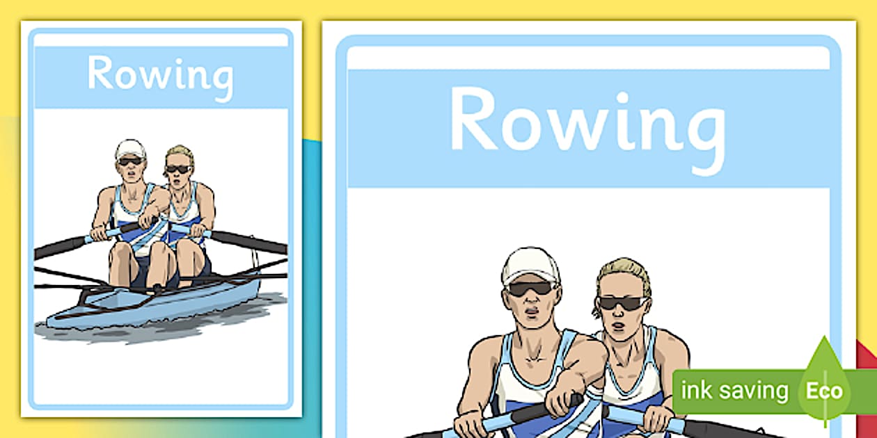 The Olympics Rowing Display Posters (teacher made) - Twinkl