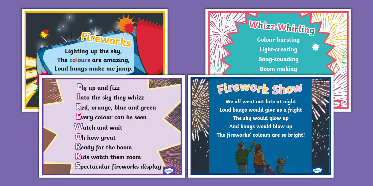 KS2 Fireworks Poem Examples (Lehrer gemacht) - Twinkl