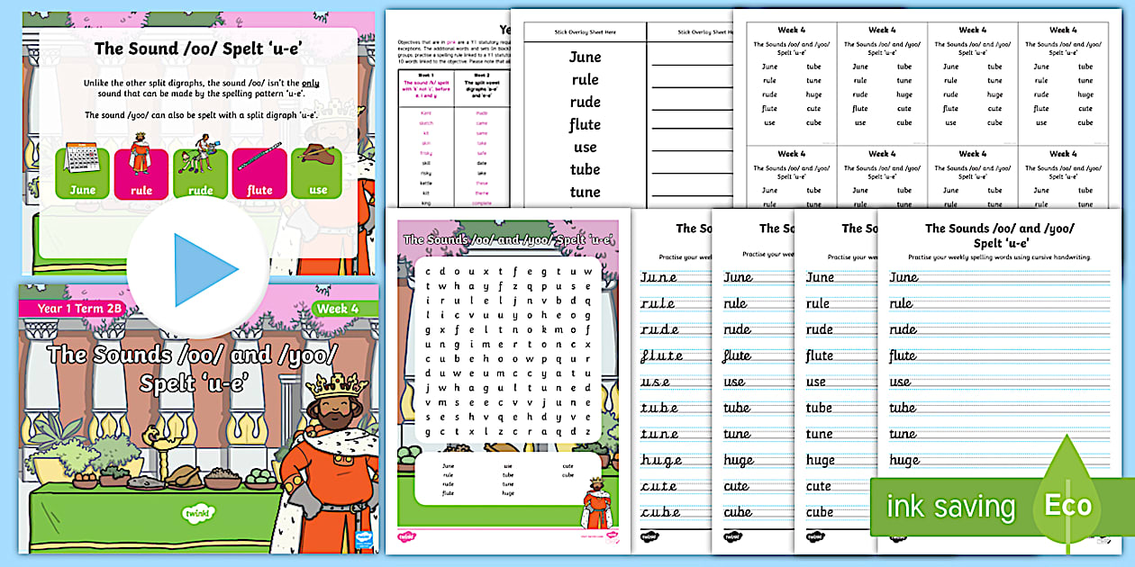 Year 1 Term 2B Week 4 Spelling Pack - Twinkl