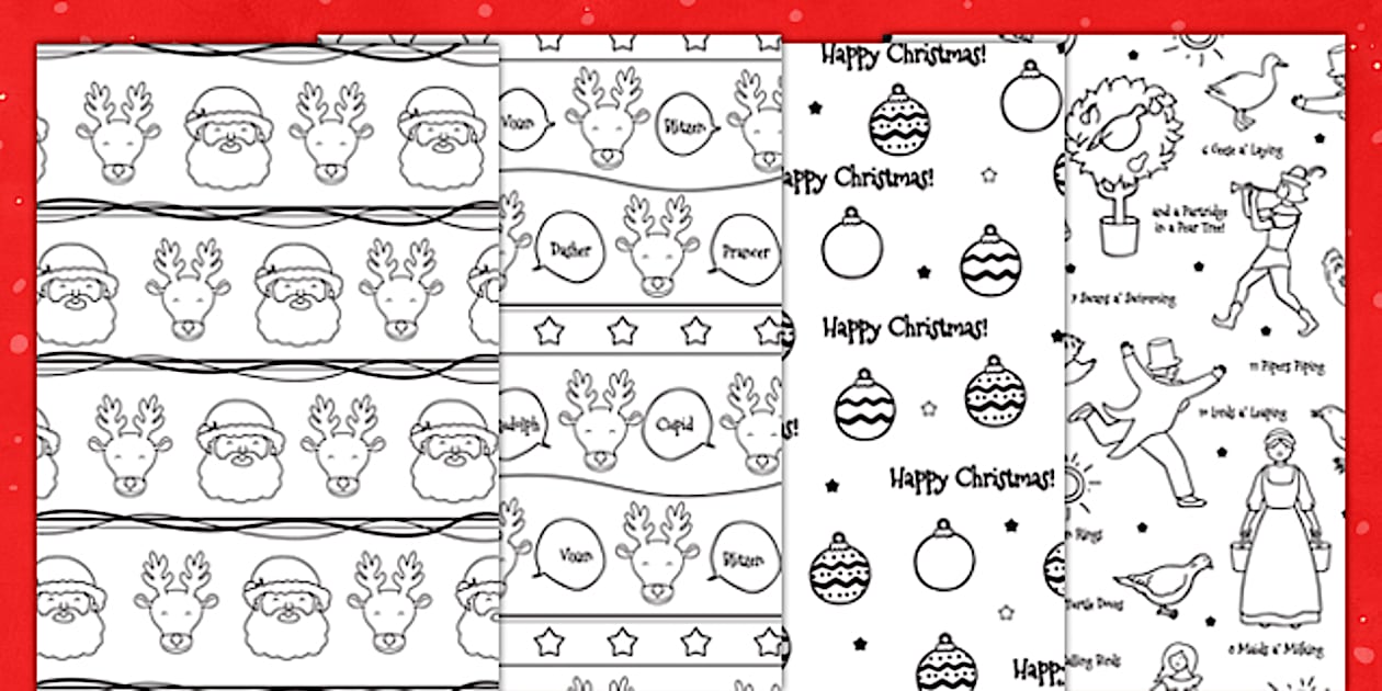 Christmas Wrapping Paper | Printable Festive Resources NZ