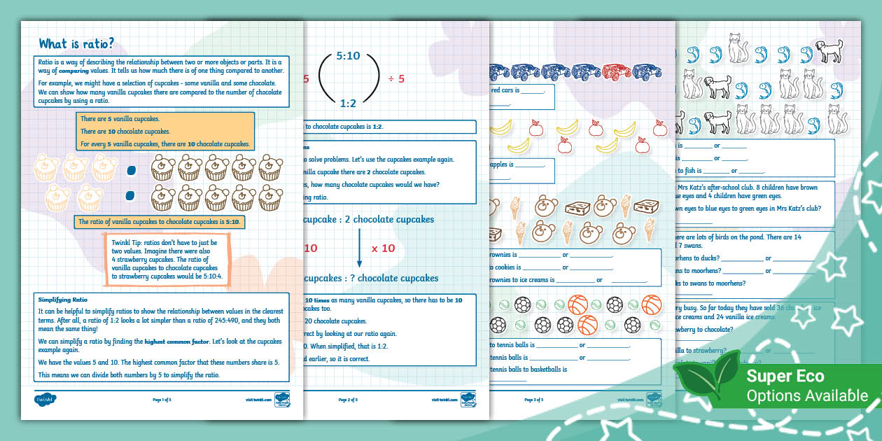 Ratio and Proportion: What is ratio? (Ages 10 - 11) - Twinkl