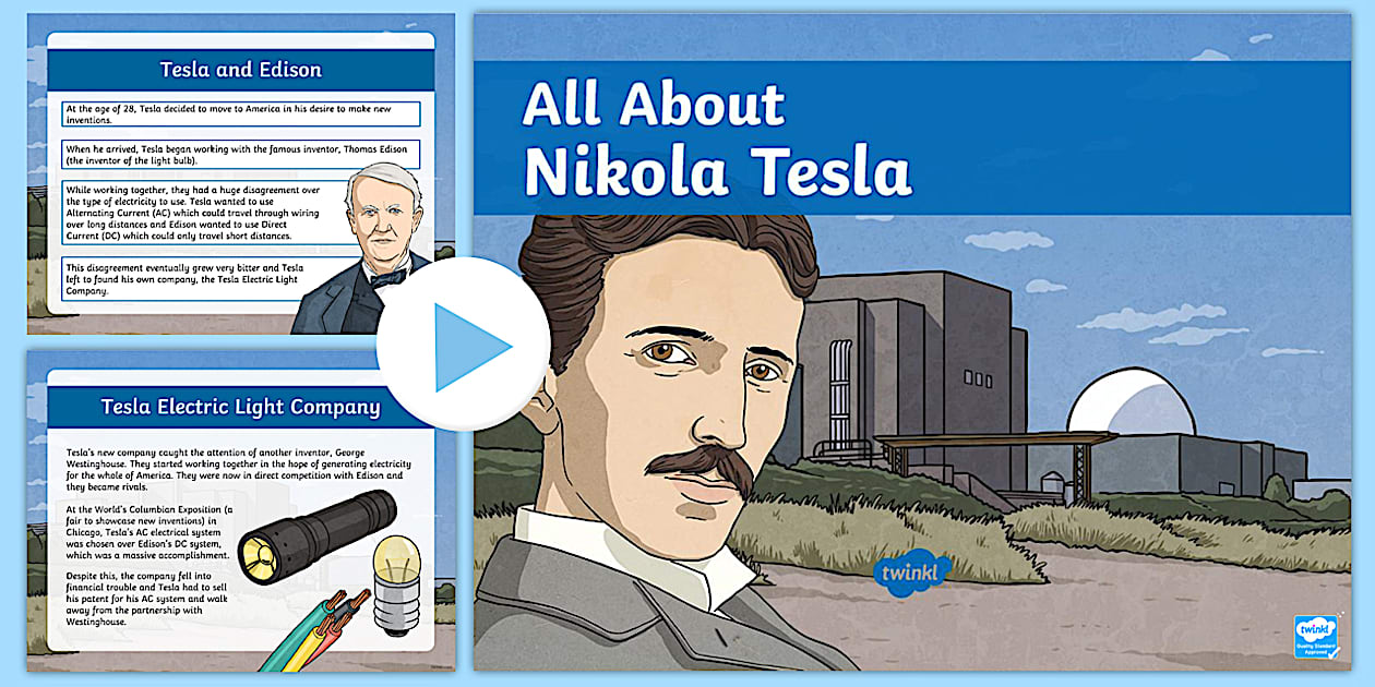 Nikola Tesla KS2 Information PowerPoint (Teacher-Made)