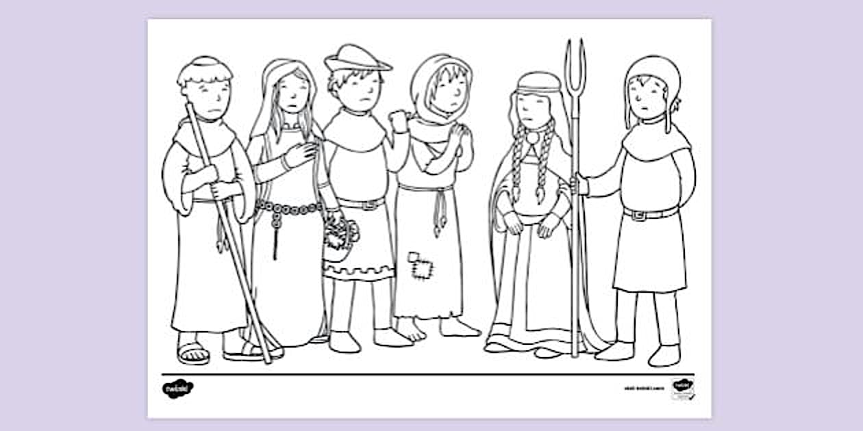 Pied Piper Children Colouring Sheet - Primary Resources