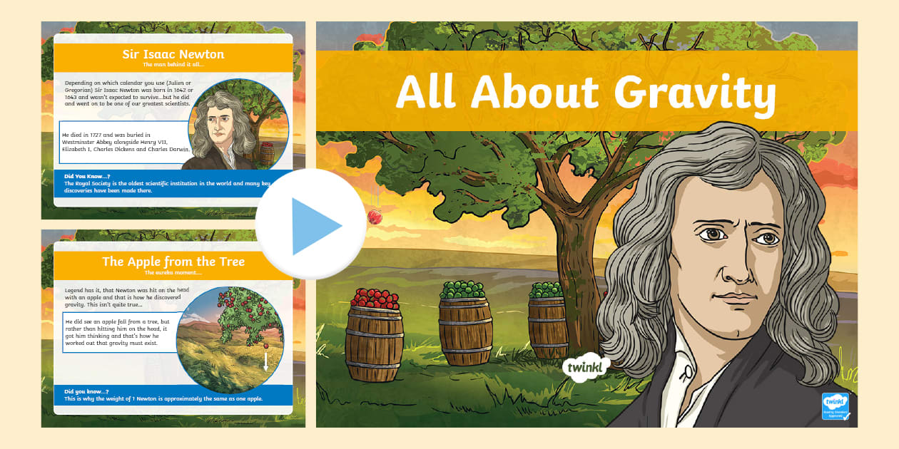 All About the Science of Gravity PowerPoint (teacher made)