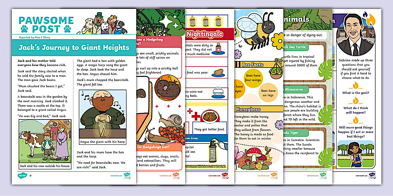 KS1 May Differentiated Reading Comprehension Activity Pack