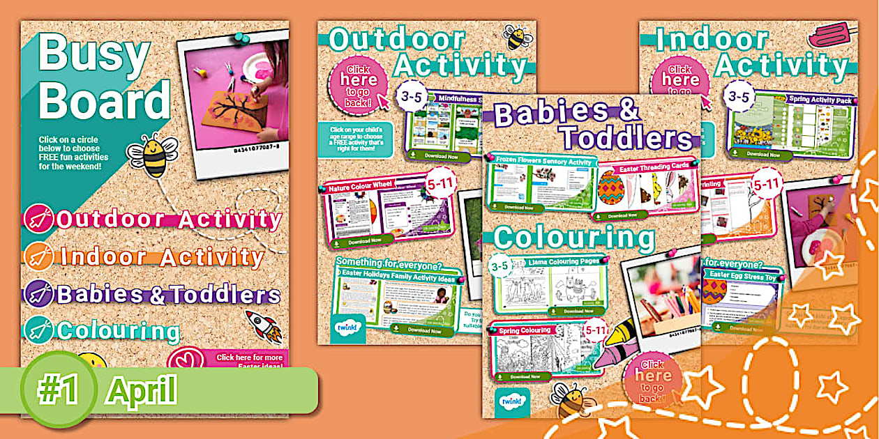 Easter Holidays Busy Board (teacher made) - Twinkl