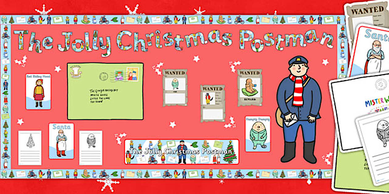 Ready Made Display Pack to Support Teaching on Jolly Christmas Postman ...