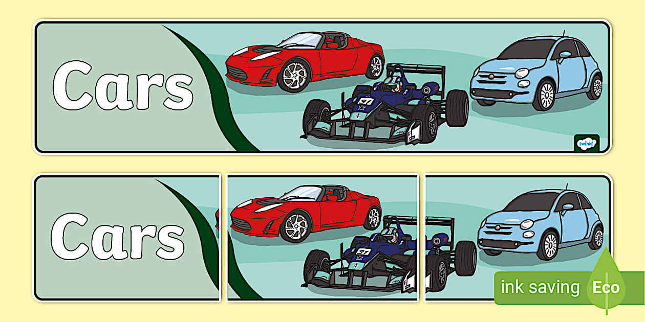 Cars Banner (Hecho por educadores) - Twinkl