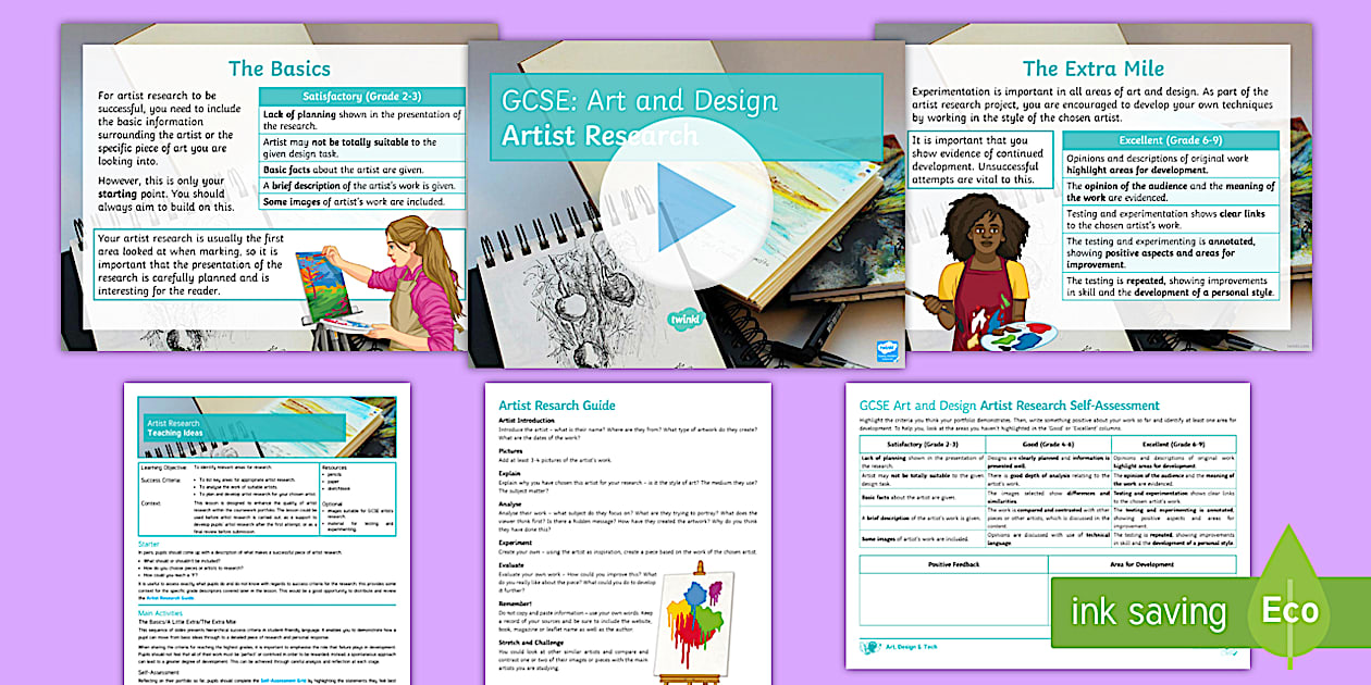 GCSE Art Exam: Getting the Most out of Your Artist Research Lesson Pack