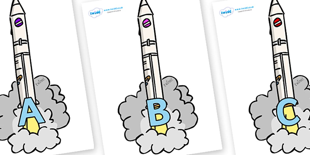 A-Z Alphabet on Launching Rockets (Hecho por educadores)