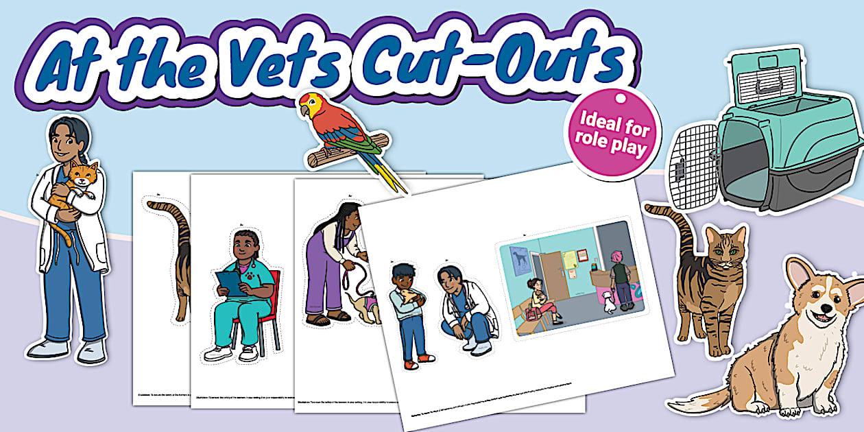 At the Vets Role Play Cut-Outs