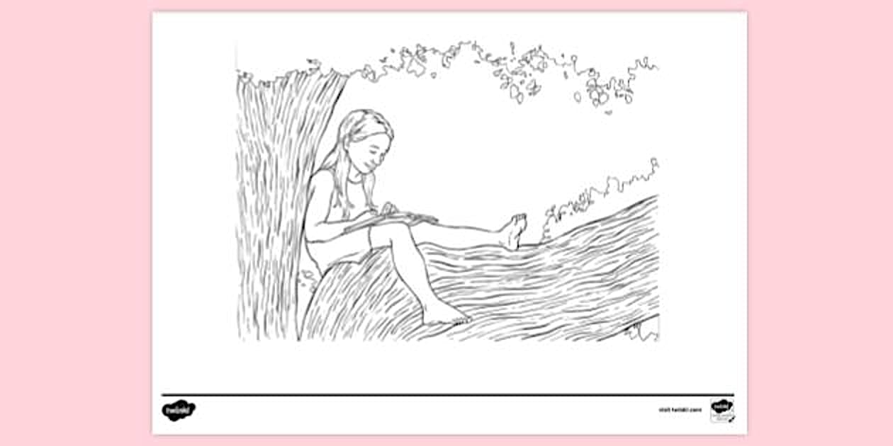 Summer Colouring Page for Children (teacher made) - Twinkl