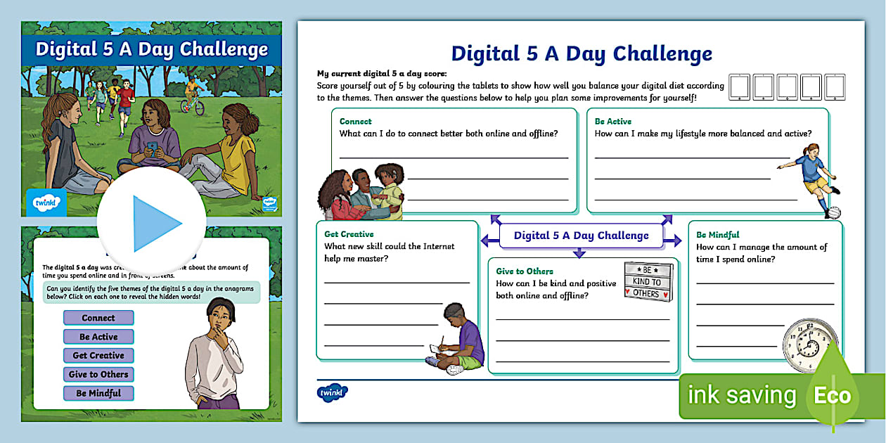 Digital 5 a Day Challenge - Twinkl UK - Computing - Twinkl