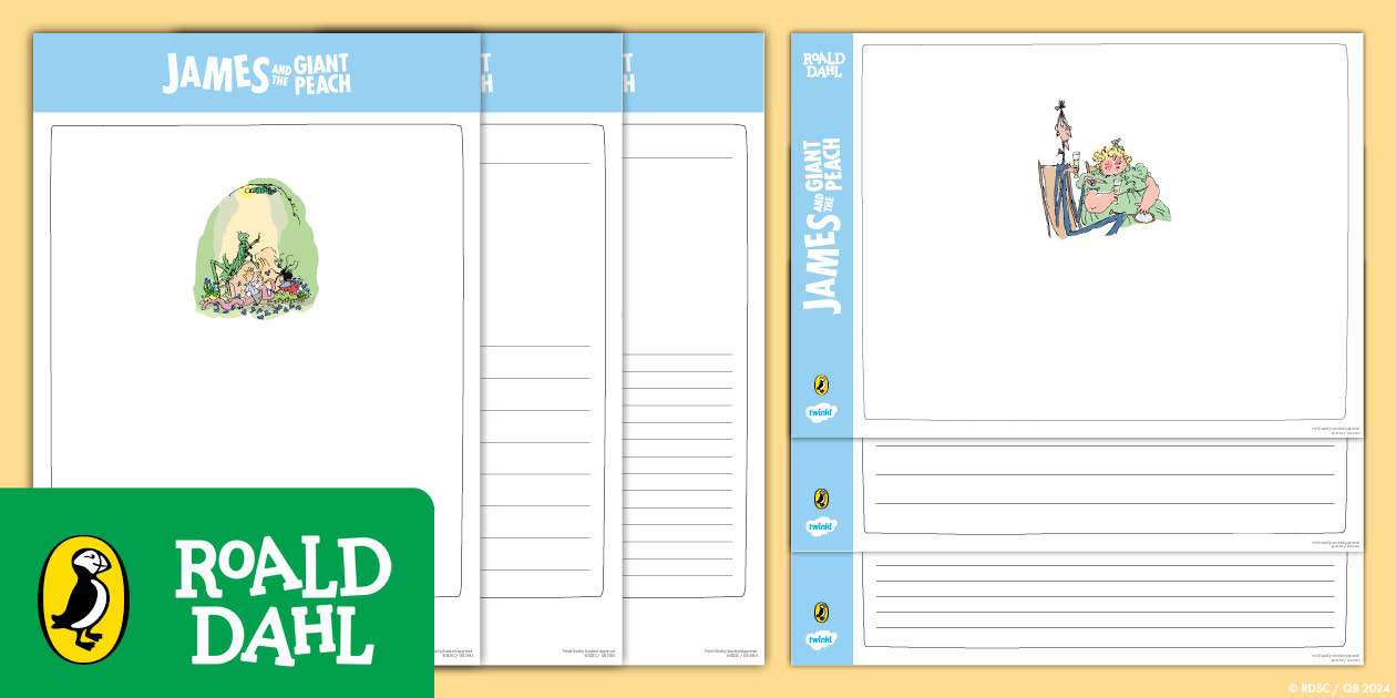 FREE! - James and the Giant Peach: Writing Frames [Ages 7-9]