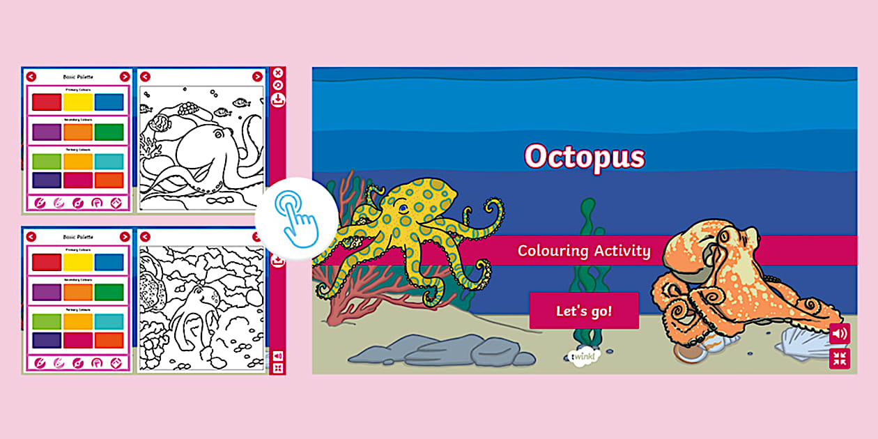 Octopus Interactive Colouring (Teacher-Made) - Twinkl