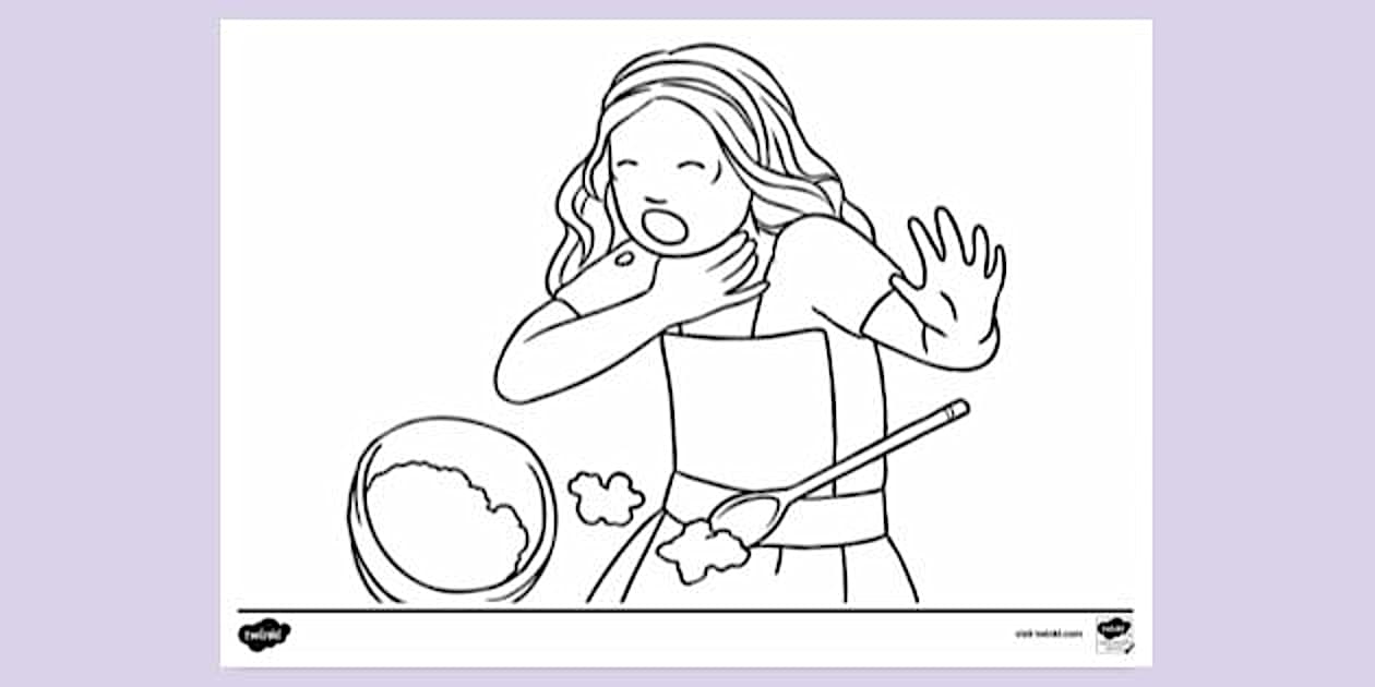 Goldilocks Too Hot Colouring | Colouring Sheets - Twinkl