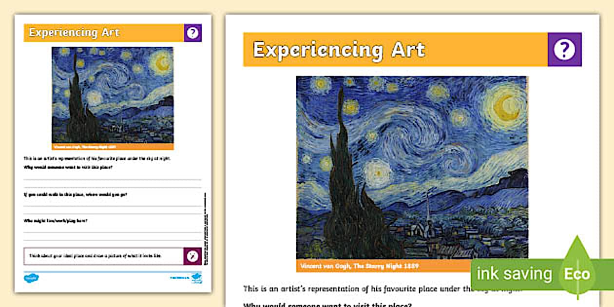 Vincent van Gogh Worksheet - Art Resources - Twinkl