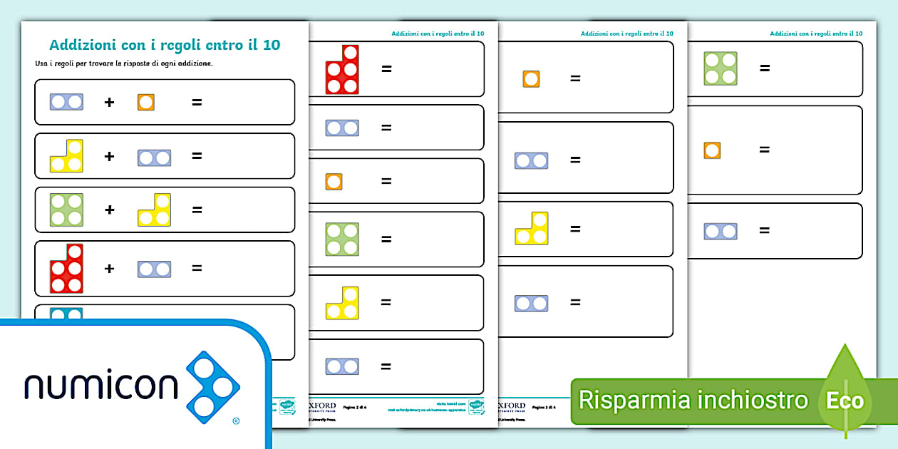 Addizioni con i regoli | Twinkl (teacher made) - Twinkl