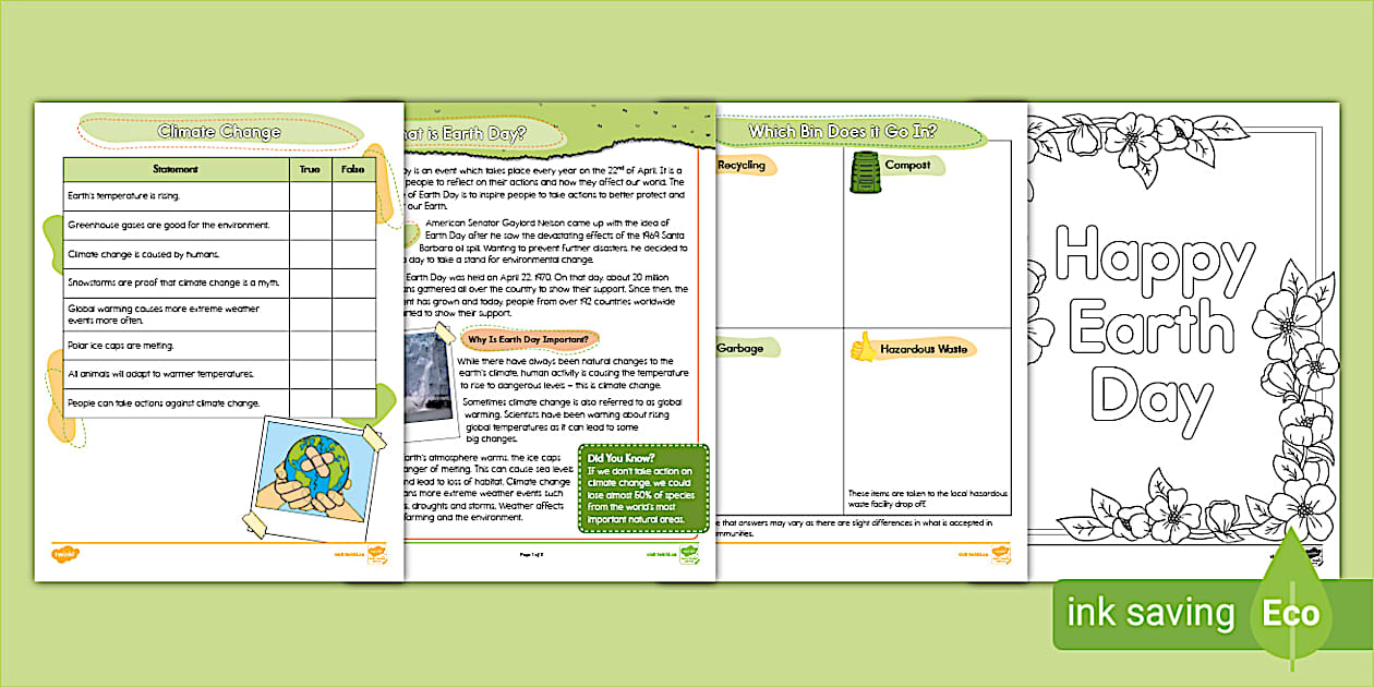 Earth Day School Activities Pack | Twinkl Canada - Twinkl