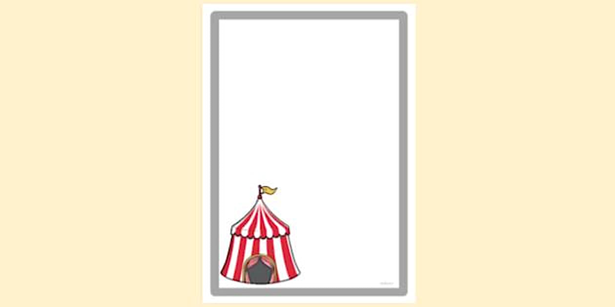 Circus Border | Page Borders | Twinkl (teacher made)