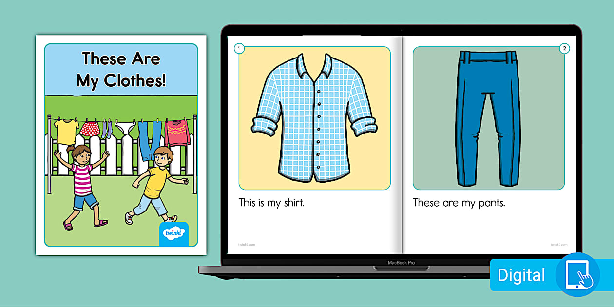 Clothes Early Emergent Reader eBook for Kids - Twinkl USA