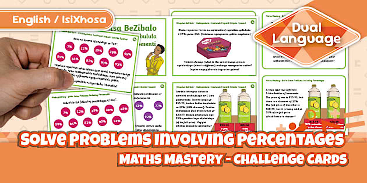 Grade 7 - Maths - Solve Problems Involving Percentages: Maths Mastery