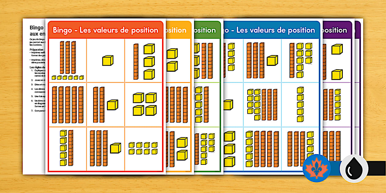 Comparing Numbers up to 50: Place Value Bingo Game French