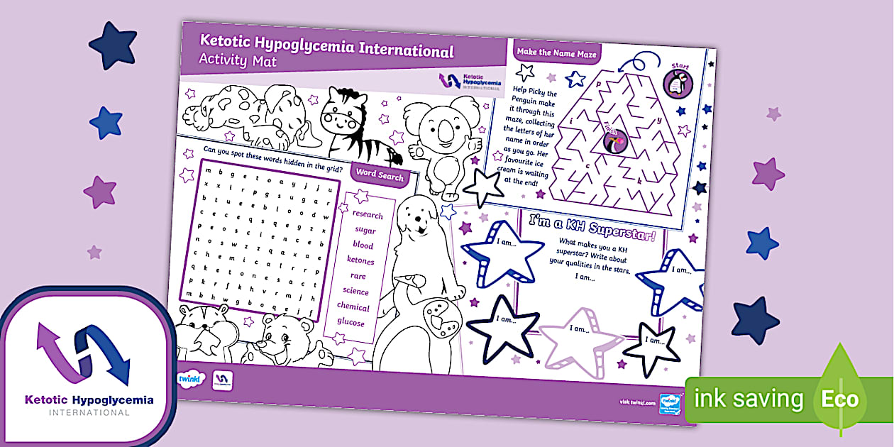 Ketotic Hypoglycemia International Activity Mat - Twinkl