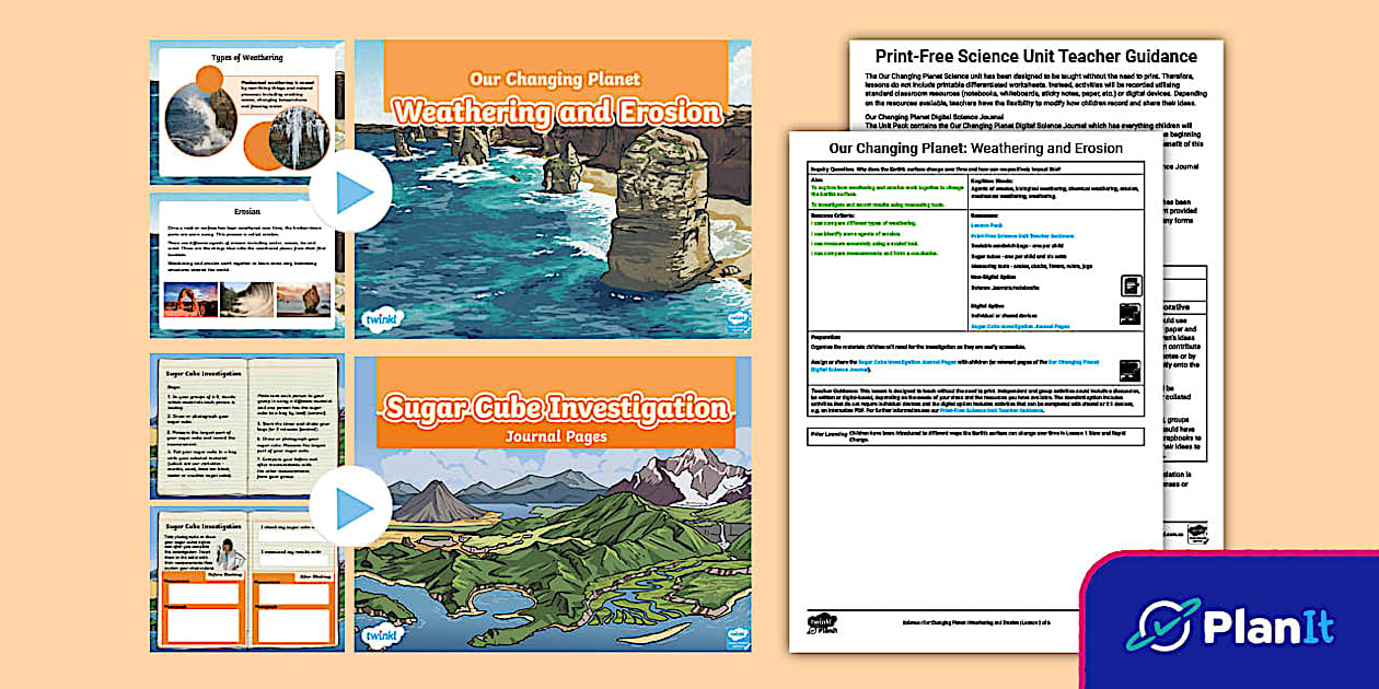 Year 5 Our Changing Planet Lesson 2 Weathering and Erosion