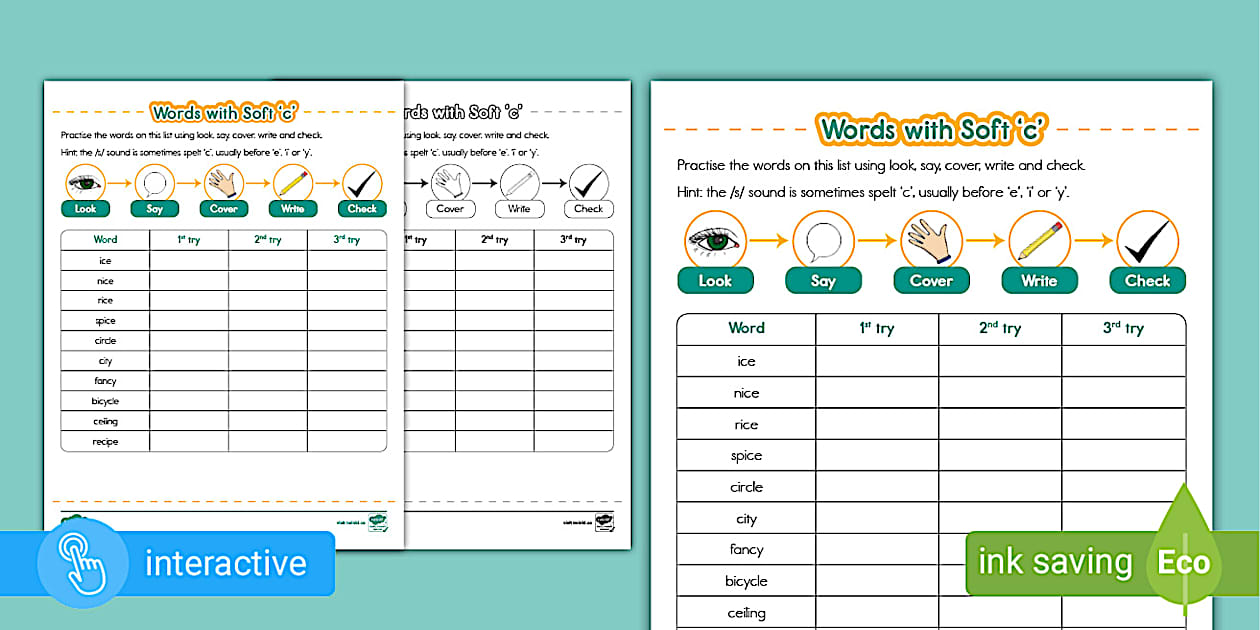 Soft C Words Activity | Twinkl | CA (Teacher-Made) - Twinkl