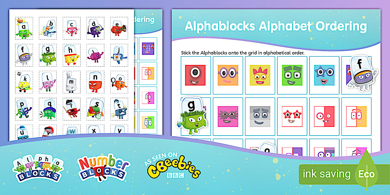 FREE! - Alphablocks Alphabetical Order Activity | Twinkl Resources