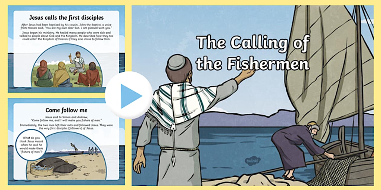 Calling of the Fishermen PowerPoint (teacher made) - Twinkl