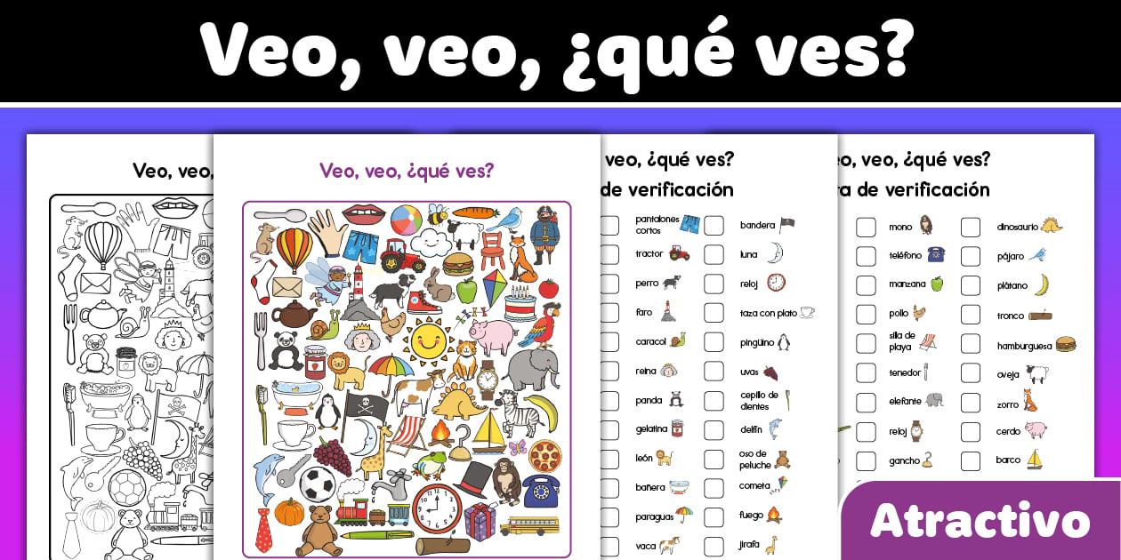 Actividad: Veo, veo, ¿qué ves?