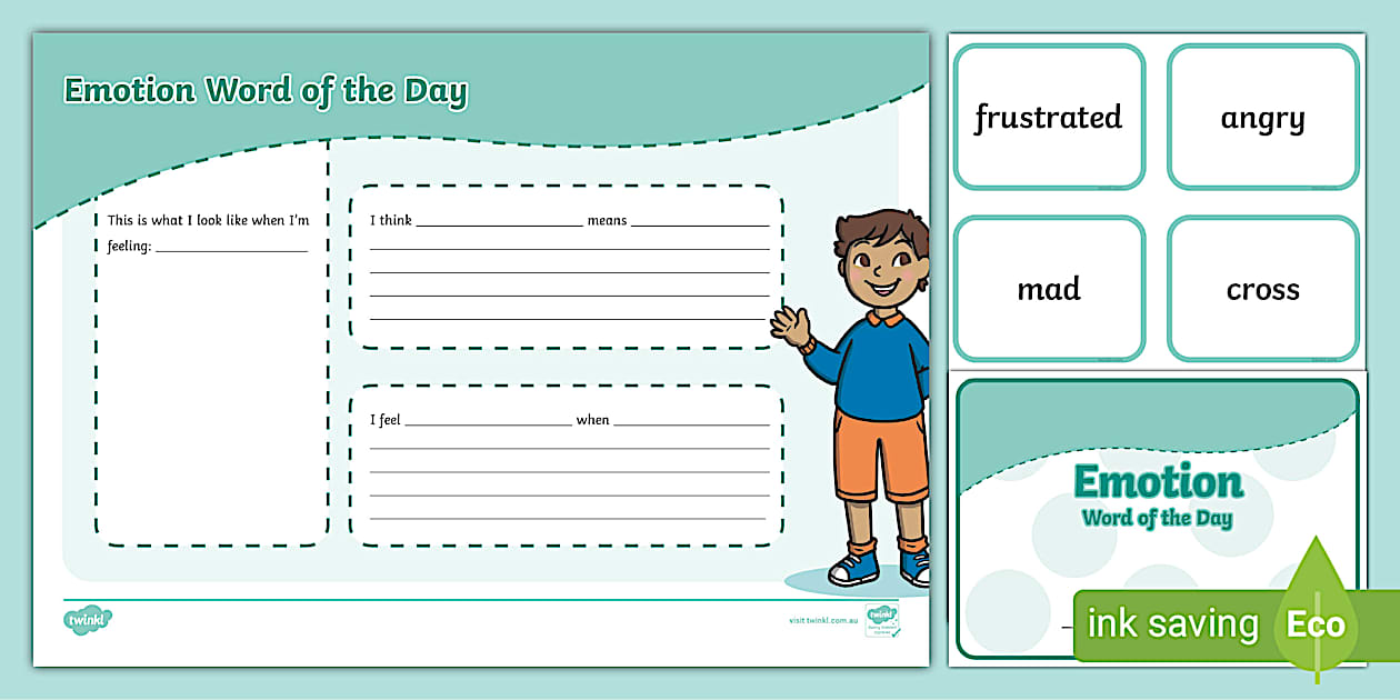 Emotion Word of the Day Activity (teacher made) - Twinkl
