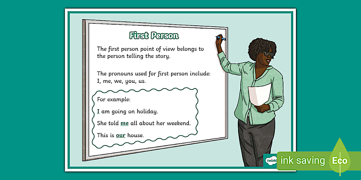 First Person Viewpoint Display Poster (teacher made)