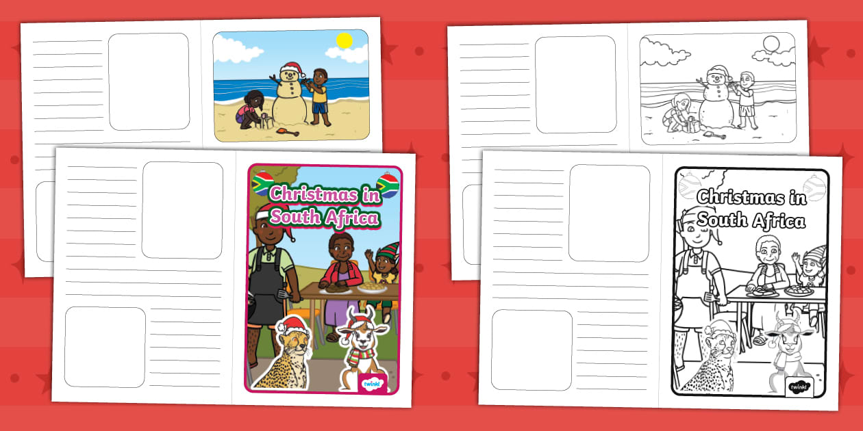 Christmas in South Africa Journal Writing Frame - Twinkl