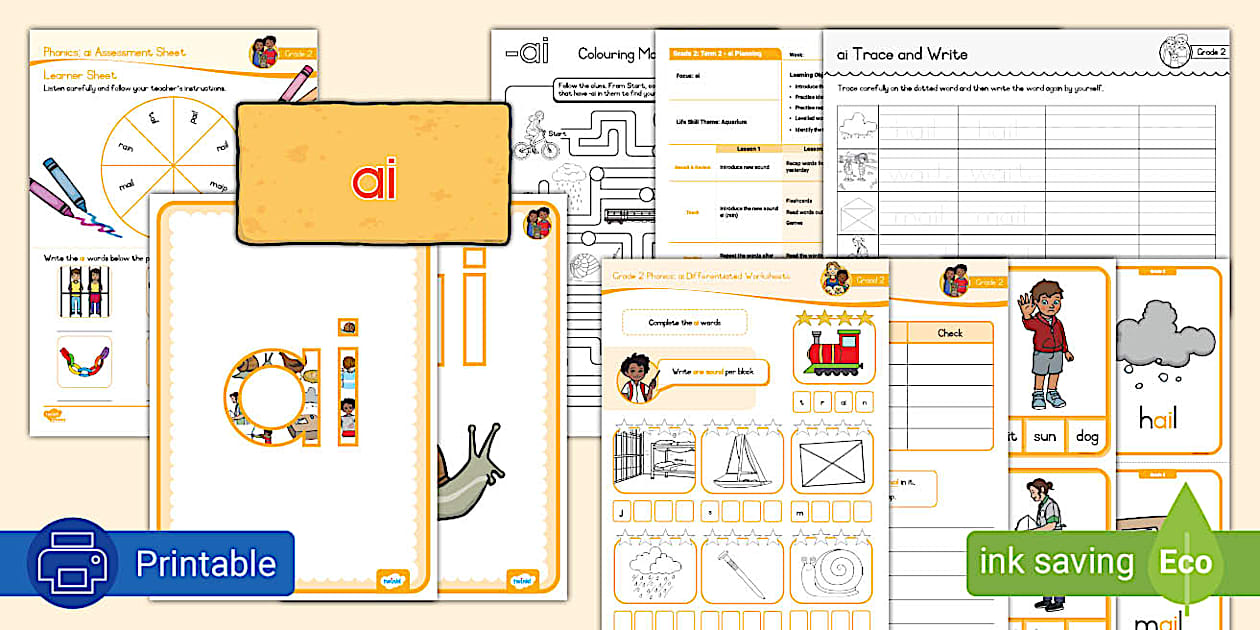 Grade 2 Phonics Pack ai (teacher made) - Twinkl