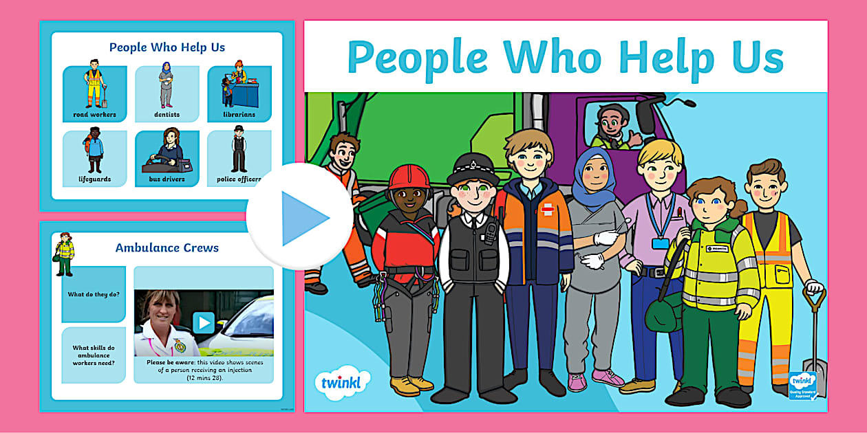 People Who Help Us Video PowerPoint (teacher made) - Twinkl