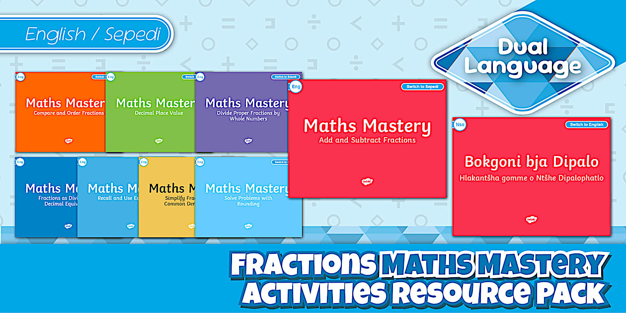 Grade 4 Fractions Maths Mastery Activities Resource Pack
