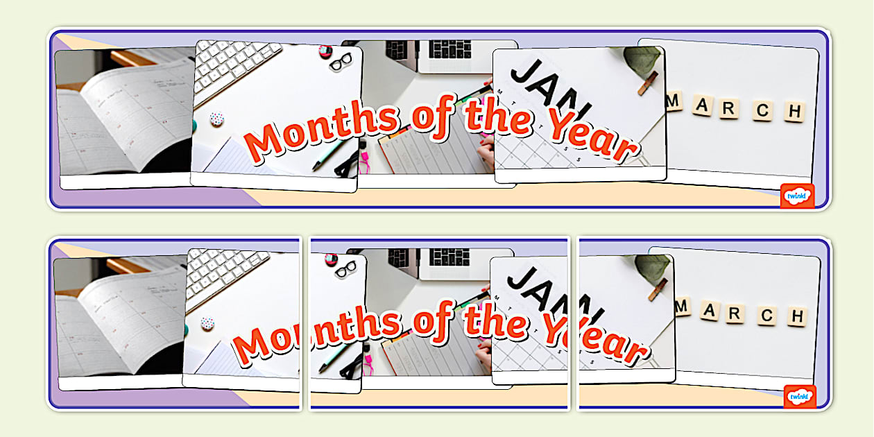 Months of the Year Photo Display Banner (Teacher-Made)
