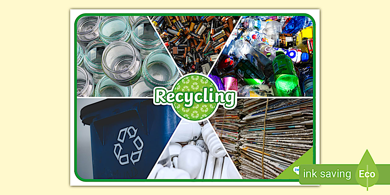Recycling Photo Display Poster (teacher made) - Twinkl